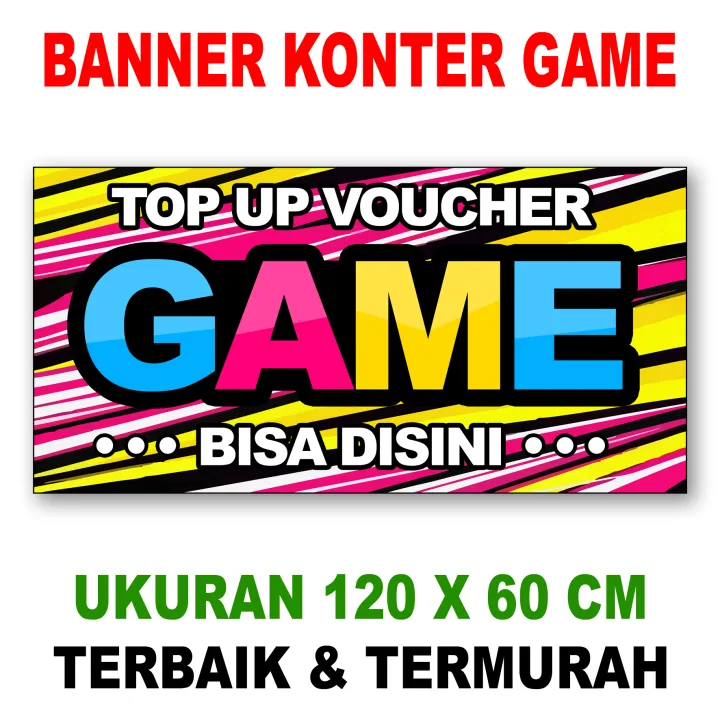 BANNER SPANDUK TOP UP GAME ONLINE VERSI RACING B | Lazada Indonesia