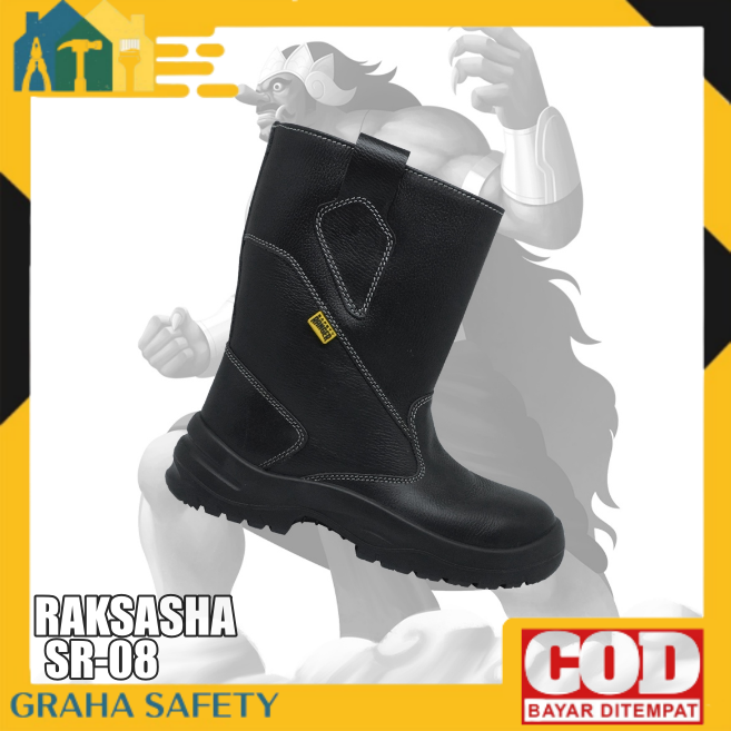 Sepatu Safety Ranger RAKSASHA SR-08 - Sepatu Safety Proyek Ujung Besi Merk Safety Ranger ...
