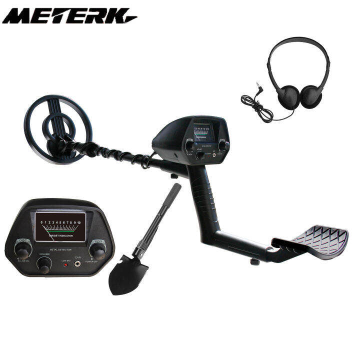 METERK เครื่องตรวจจับโลหะใต้ดินเครื่องตรวจจับโลหะเครื่องตรวจจับทองเทรเช ...