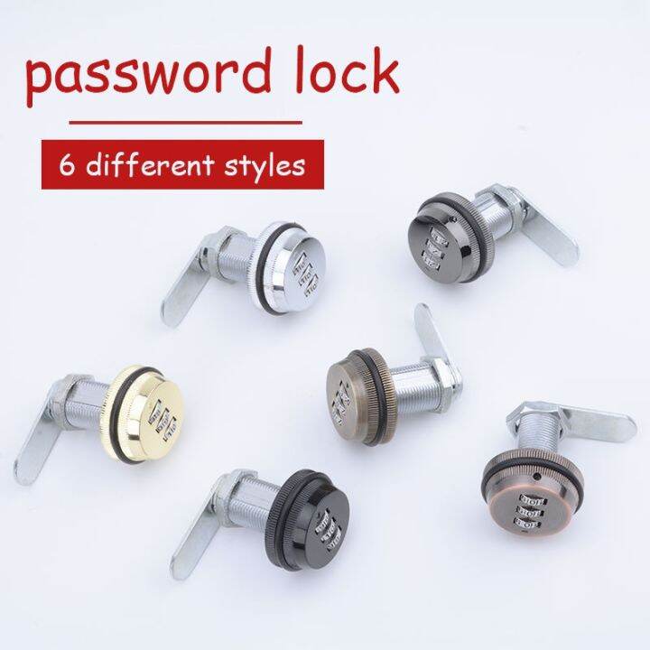 3 Digit Combination Password Box Lock 20-30mm Smart Cam Code Lock Zinc ...
