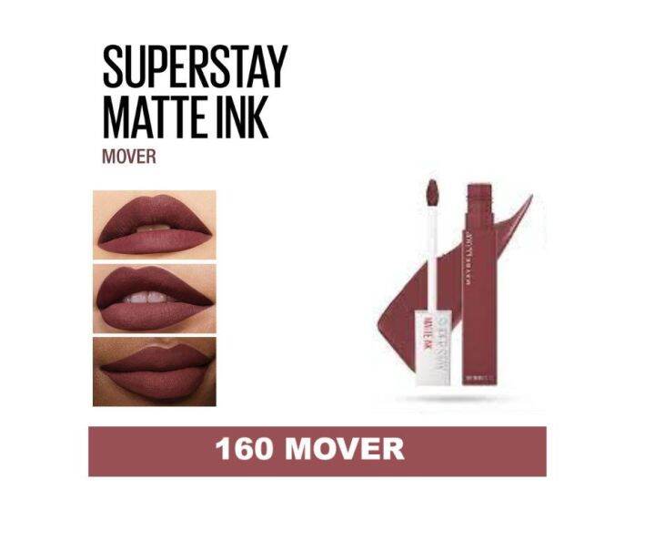 เมย์เบลลีน Maybelline Super stay Matte Ink Liquid Lipstick #160 Mover ...