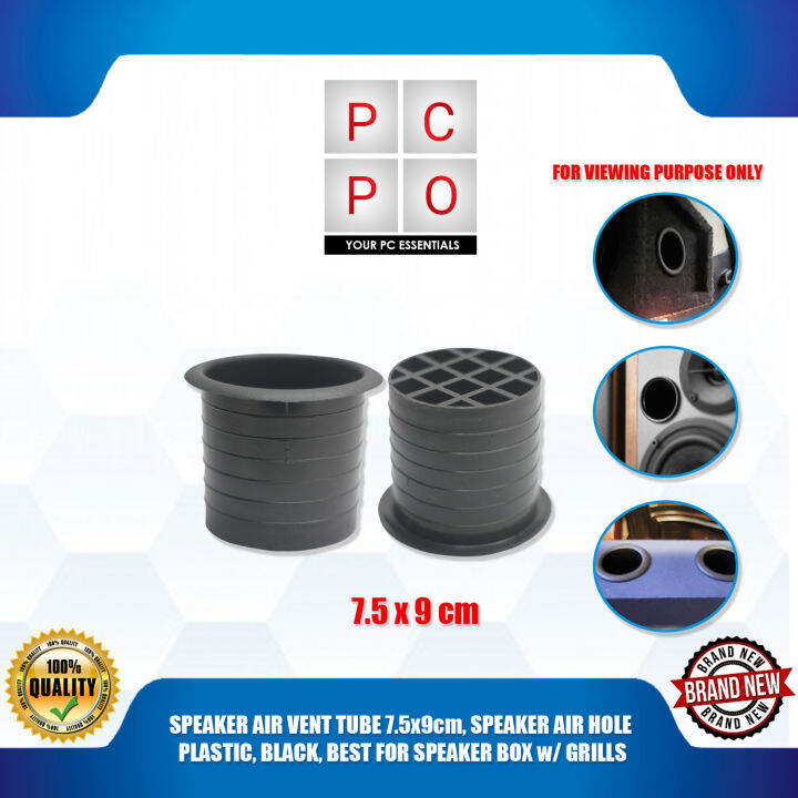 SPEAKER AIR VENT TUBE 7.5x9cm, SPEAKER AIR HOLE PLASTIC, BLACK, BEST ...