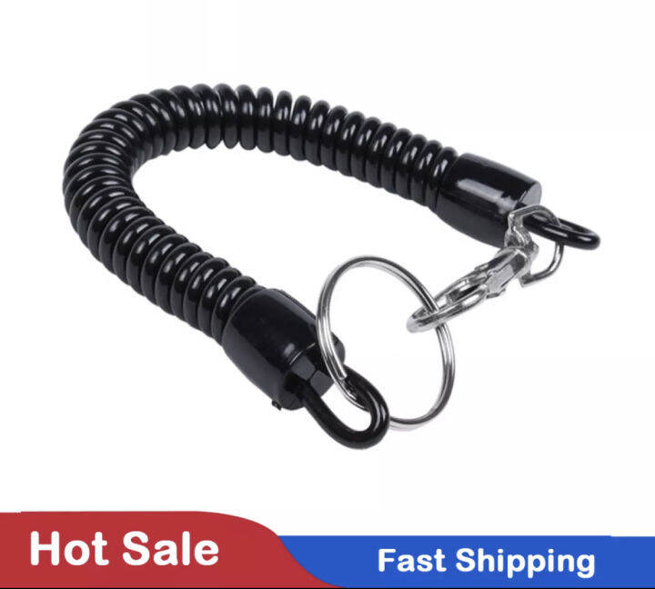 100% Original AMZ Lobra clasp black spring stretchy Coil Cord strap ...