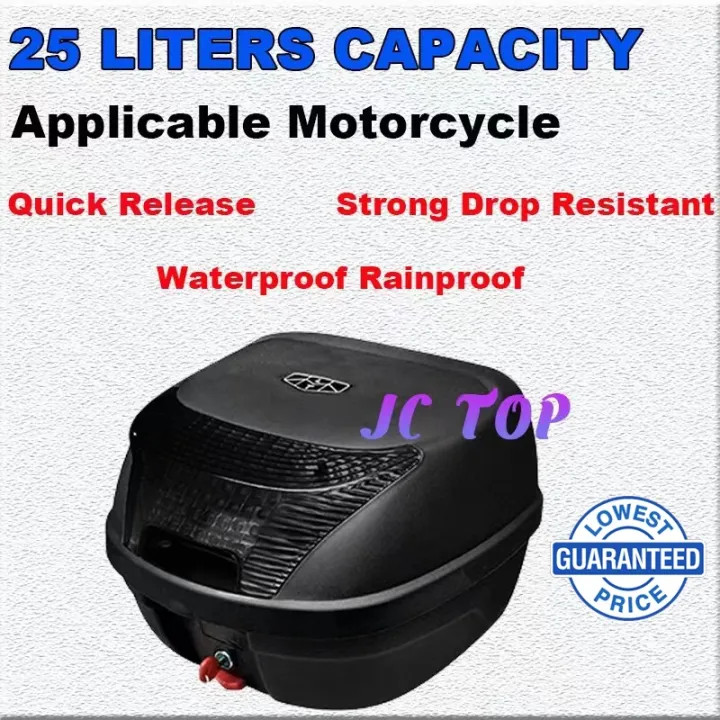 DWG ☃Motorcycle Compartment Box LT Motorbox Rear Luggage Container Top ...