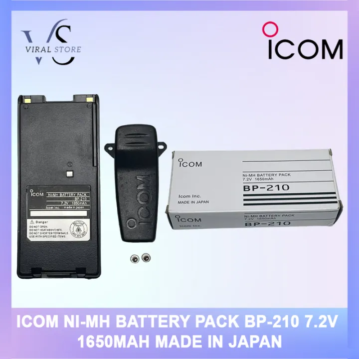 ICOM BP-210 IC-V8,ICOM IC-A24 BATTERY NI-MH MADE IN JAPAN (ORIGINAL ...