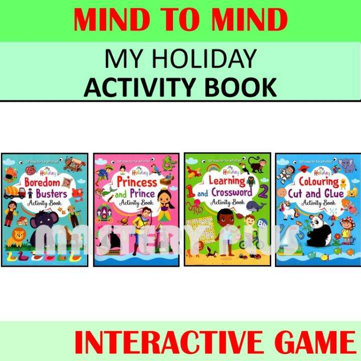 MY HOLIDAY ACTIVITY BOOK GET READY FOR FUN ACTIVITIES CUT AND GLUE ...