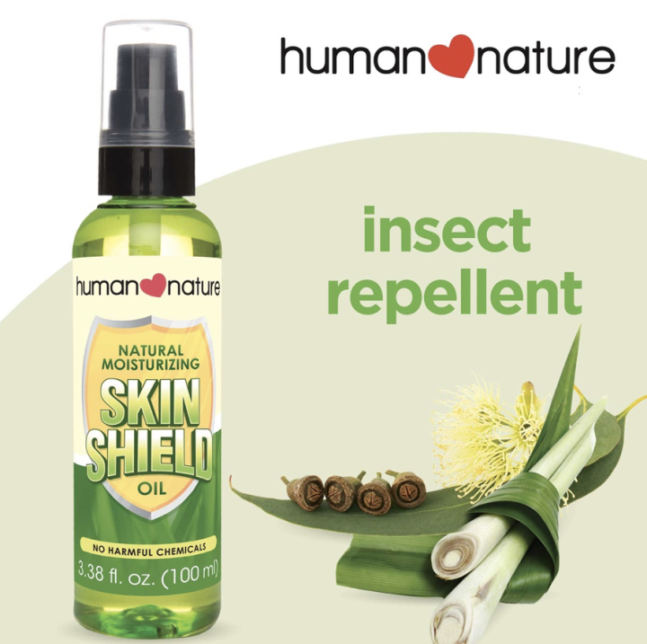 Human Nature Skin Shield Oil DEET-Free | 100% Natural Citronella ...