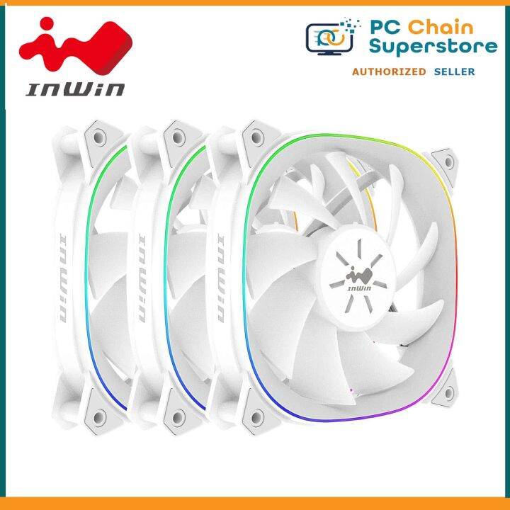 Inwin Sirius Extreme Pure ASE120P 3-Pack 120mm ARGB White Desktop ...