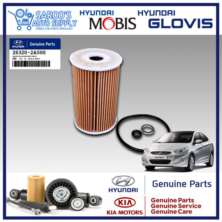 [Original Hyundai] Oil Filter For Hyundai Accent , 2011-2018, CRDI ...