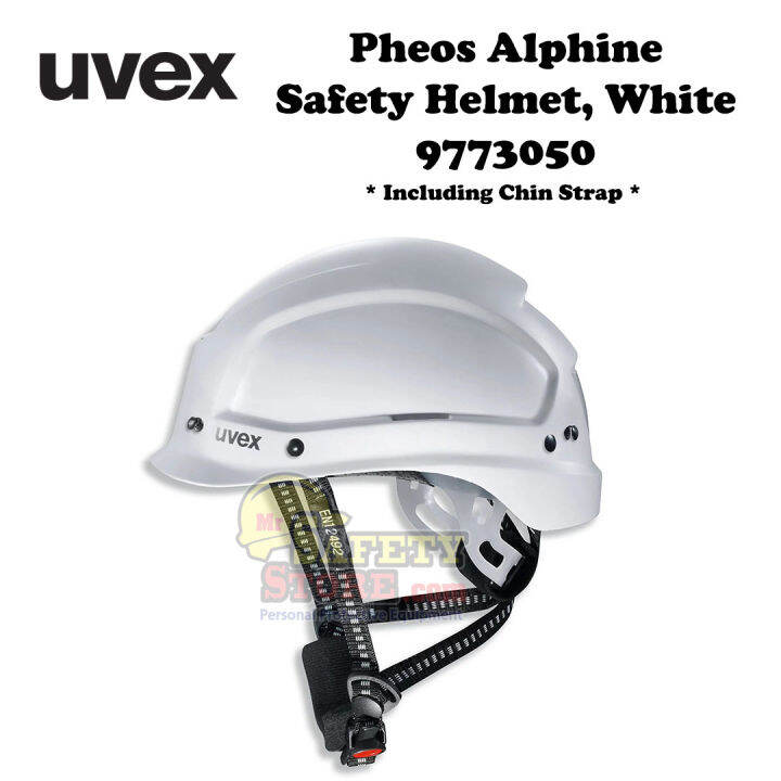 UVEX Pheos Alphine Safety Helmet 9773050 - White * Including Chin Strap ...