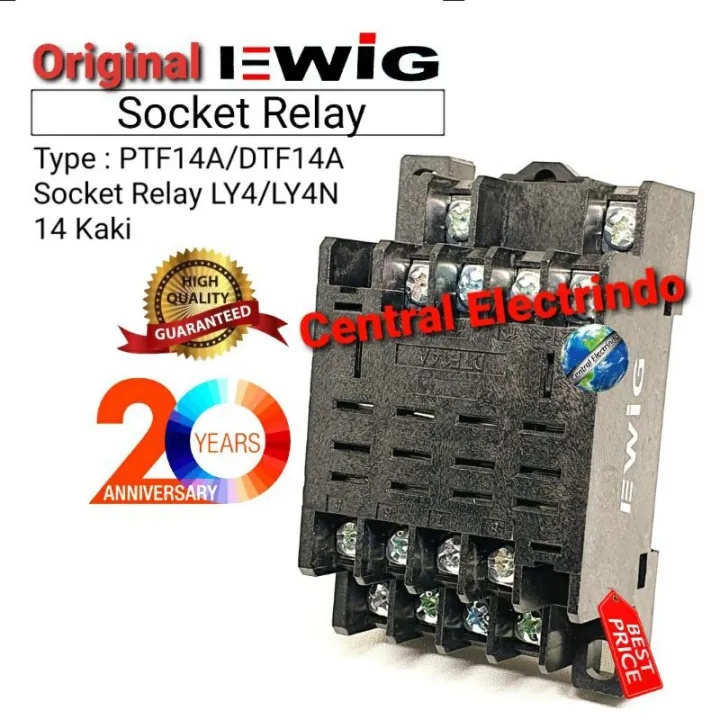 Socket Relay EWIG LY4/LY4N PTF14A 14Pin. | Lazada Indonesia