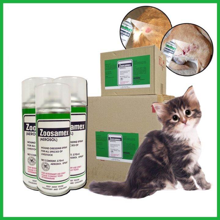 Zoosamex Aerosol Spray Wound Dressing Spray For All Species Of ...