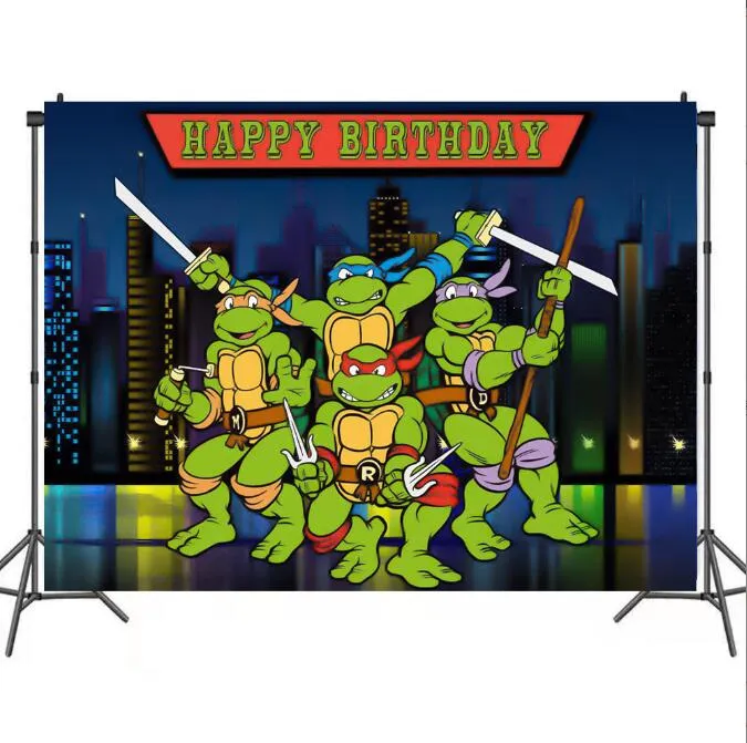 Teenage Mutant Ninja Turtle Backdrop Party Supplies Poster for Kids ...