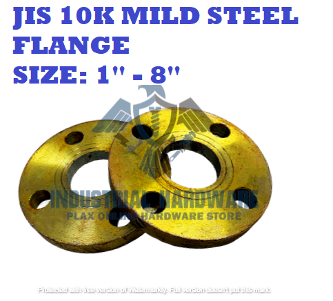 JIS 10K Flange 1'' - 8'' Mild Steel Flat Face Hole Flange Full Range | Lazada