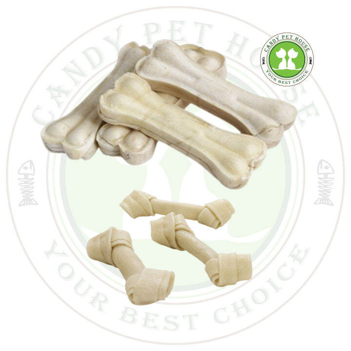 Rawhide Pressed & Knotted Bone Chew 2 inch - 8 inch | Lazada