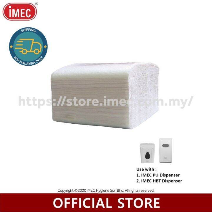 IMEC HBT-1 - 1 Ply Pure Pulp Emboss Tissue (36packs X 250pcs/box) (9,000Pcs) | Lazada