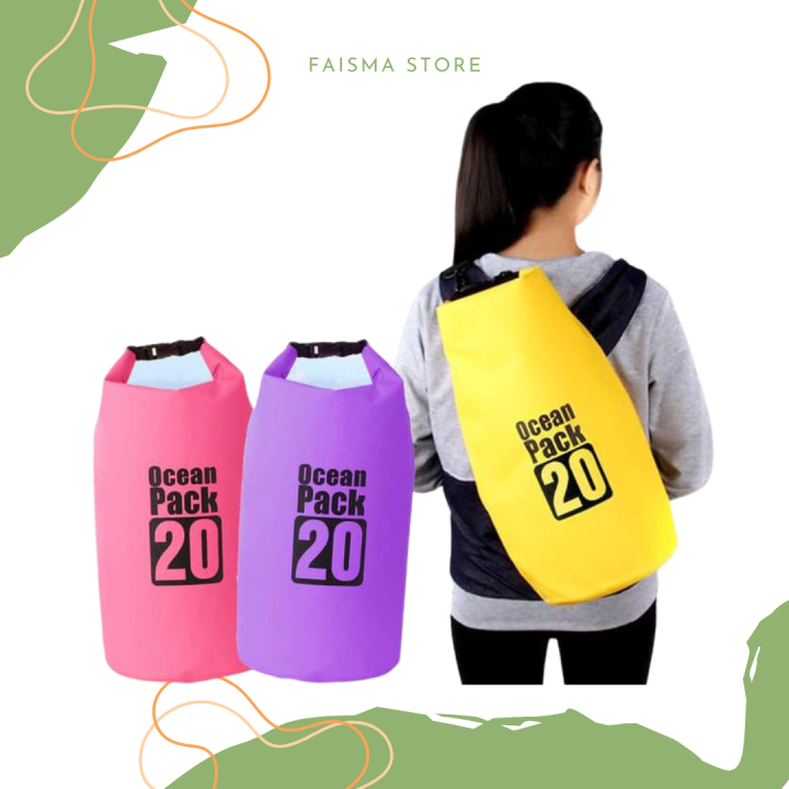 Tas Anti Air Outdoor Waterproof Dry Bag 20 Liter | Lazada Indonesia