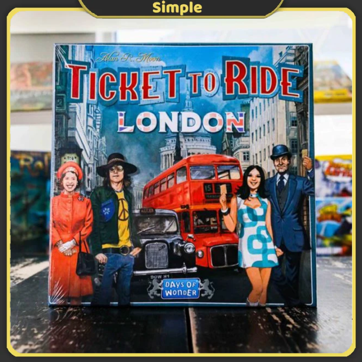 Ticket to Ride London Board Game Train Route-Building Strategy Game Fun ...