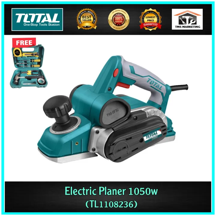 TOTAL ELECTRIC PLANER 1050W TL1108236 WITH FREE TOOLSET | Lazada PH