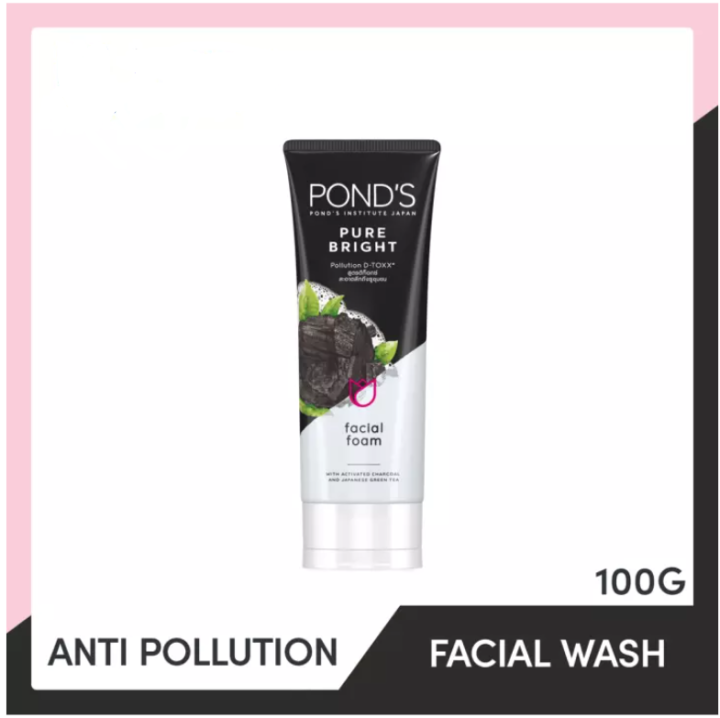 Ponds Pure Bright Facial Foam Sabun Muka Pembersih Wajah Charcoal 100g ...