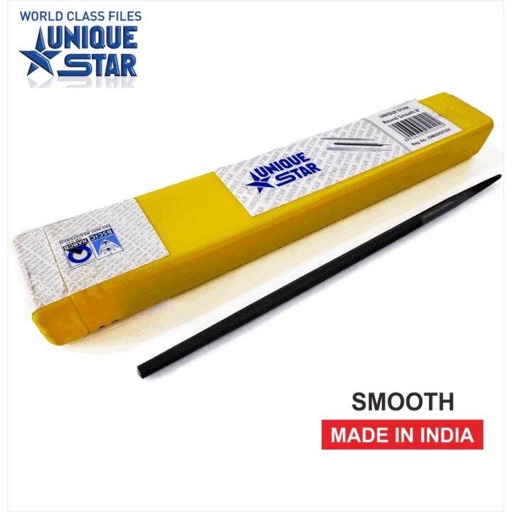 UNIQUE STAR Round File Smooth 8 Inch - Kikir Bulat Halus - INDIA ...