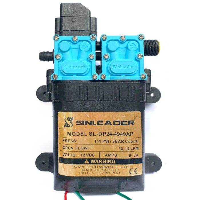 Pompa dual pump dc 12v Sinleader Biru SL-DP24 141 Psi Motor 4949 - SILAHKAN PILIH VARIAN ...