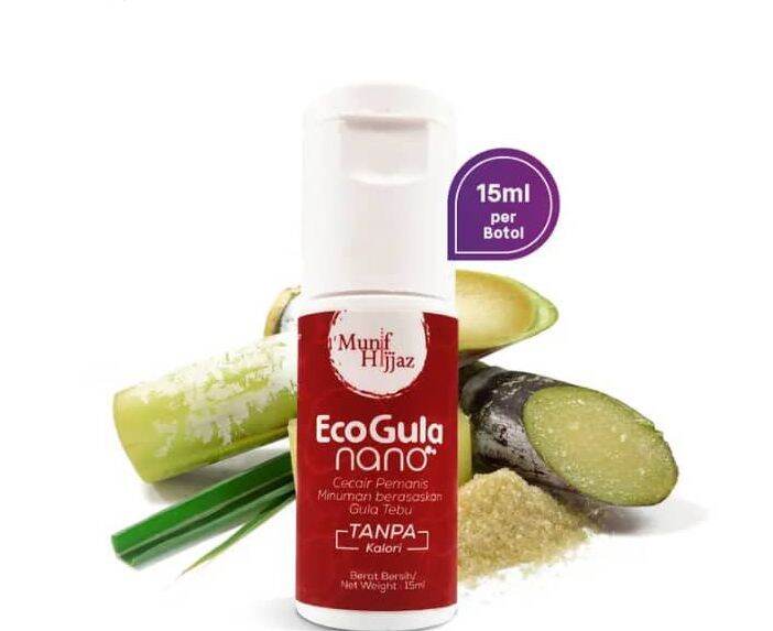 Munif Hijjaz Eco Gula Nano Pemanis Minuman Tanpa Kalori cecair (15 ml ...