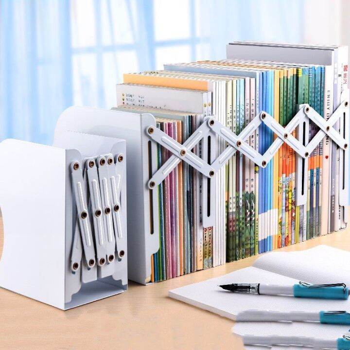 Adjustable Bookend Book Holder Retractable Book Stand Multi ...