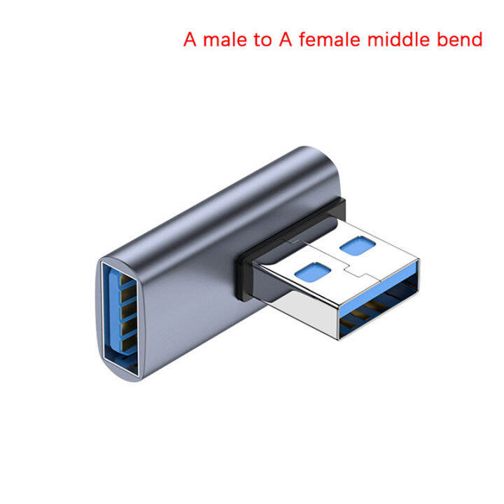 【ROYALBELLEY】 USB-A Mobile Phone Adapter 90 Degree USB C to USB A ...