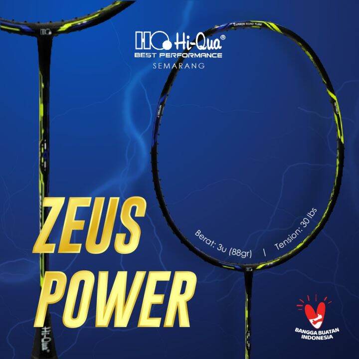 Hi-Qua Zeus Power Raket Badminton COD | Lazada Indonesia