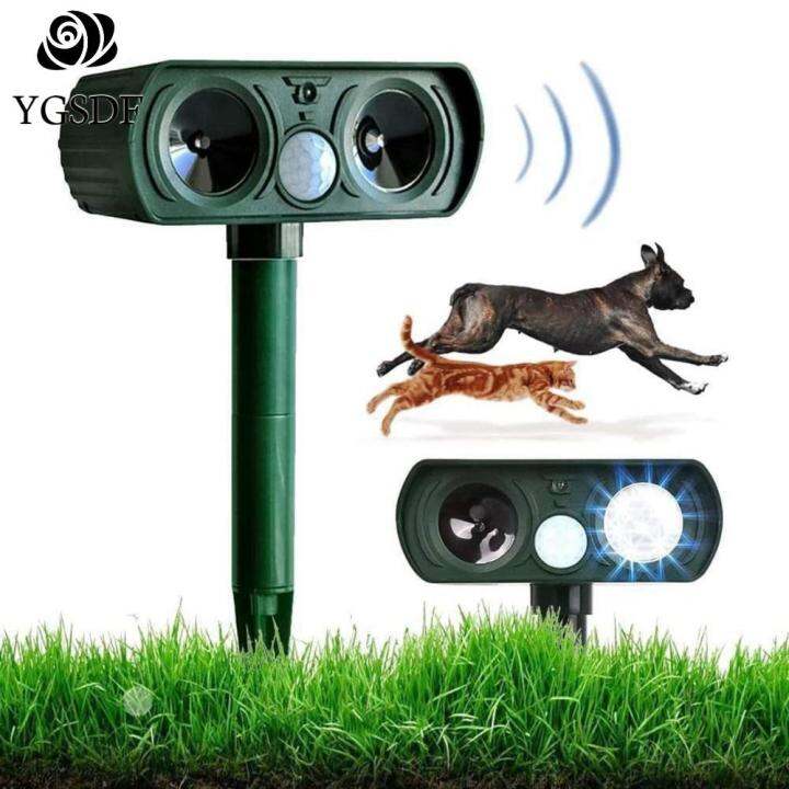 YGSDF Garden Solar Powered Waterproof Ultrasonic Weatherproof Pest ...