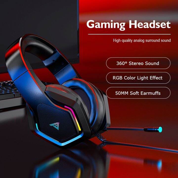 Gaming Headphones Gaming Headset PC Noise Cancelling Headphone USB ...