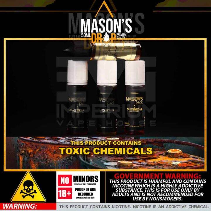 Mason Drop's 50ML PREMIUM E-Liquids | Lazada PH