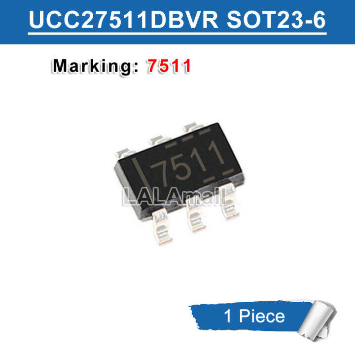 1pc UCC27511 SOT-23 Marking 7511 UCC27511DBVR UCC27511DBVT SOT23-6 SMD ...