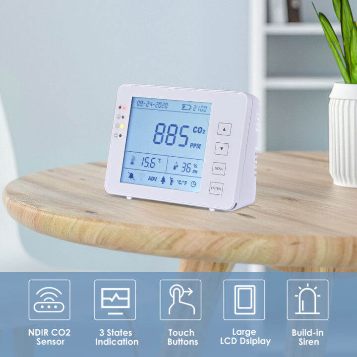 【100% Original】Air Quality Detector Temperature And Humidity Wall ...