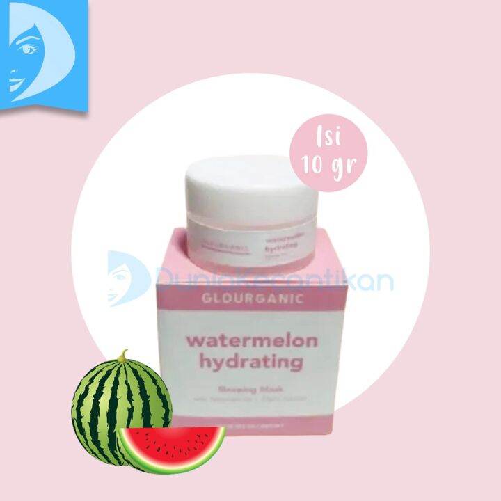 Glourganic Watermelon Hydrating Sleeping Mask / Masker Wajah | Lazada ...