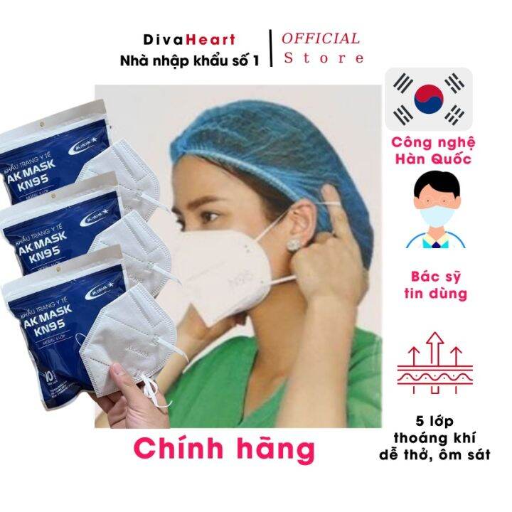 Khẩu trang y tế N95, loại Bác sỹ sử dụng 5 lớp kháng khuẩn, chống tia UV, chống bụi, chặn virut ...