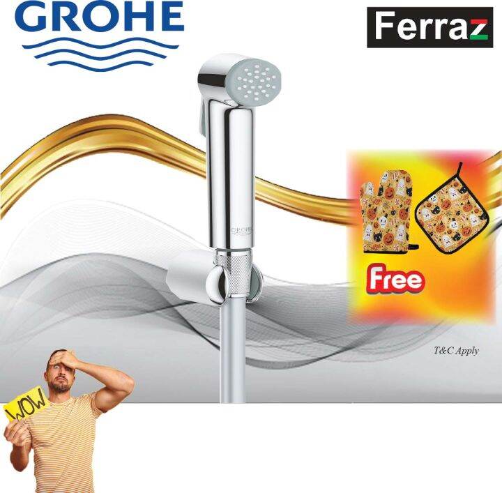 Grohe Hand Spray Bidet 27513001 Tempesta-F Trigger Spray Wall Holder ...