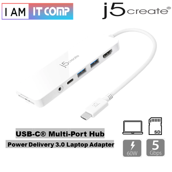 Product Details Of j5Create JCD373 USB-C Multi-Port Hub With Power ... Product Details Of j5Create JCD373 USB-C Multi-Port Hub With Power ...