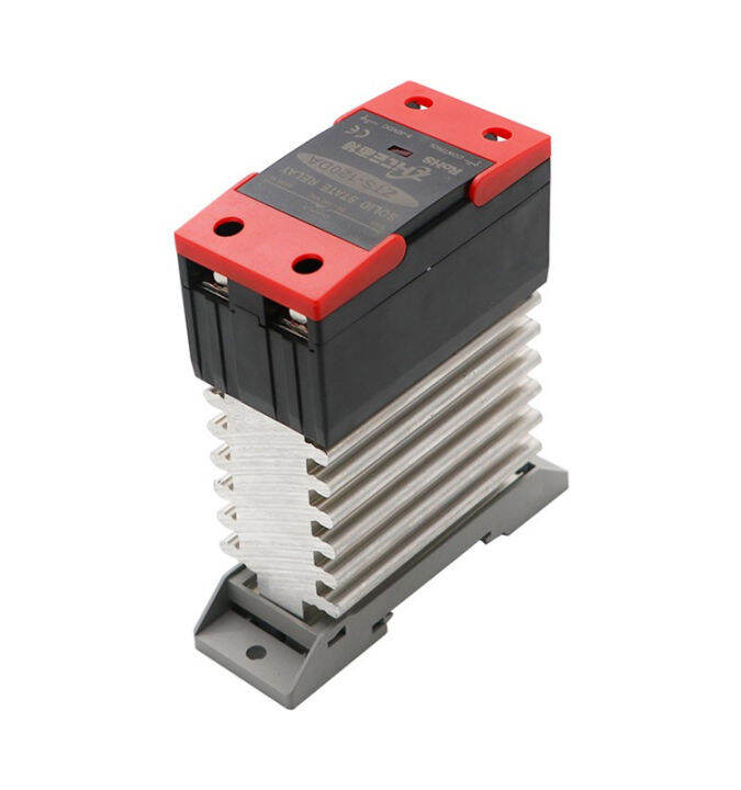 Din Rail Heat Sink Single Phase Ssr High Quality Solid State Relay 10a 25a 40a 60a 80a 100a 120a ...