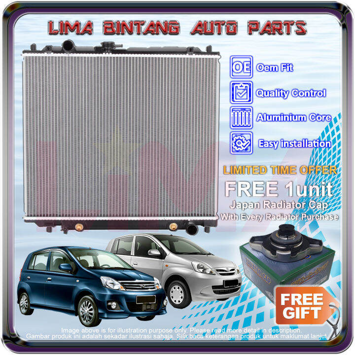 Perodua Viva Radiator ( Single / Double Layer ) *Free Cap* | Lazada