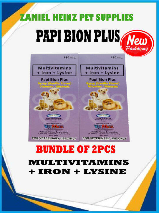 PAPI BION Plus (MULTIVITAMINS+IRON+LYSINE) BUNDLE OF 2PCS 120ML | Lazada PH