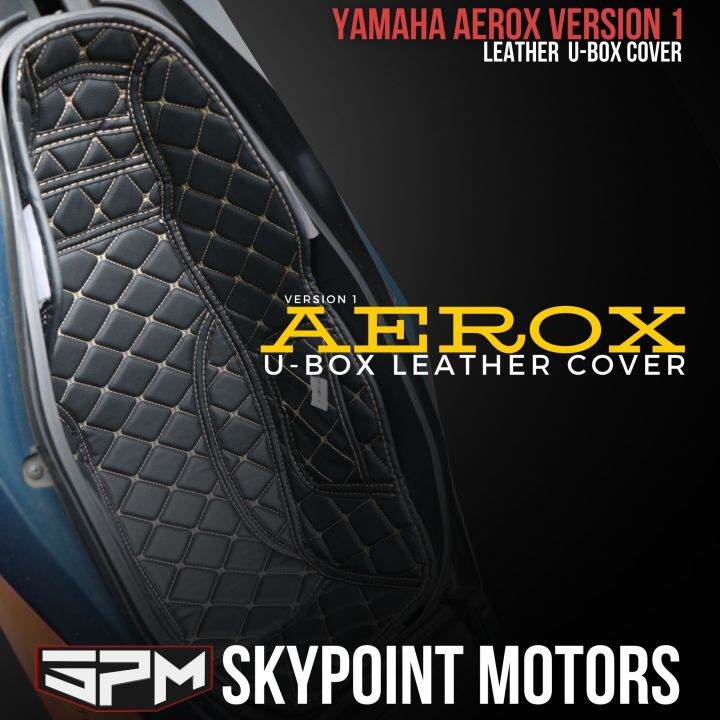 AEROX 155 V1 and V2 UBOX INNER LINNING LEATHER WATER PROOF COMPARTMENT ...