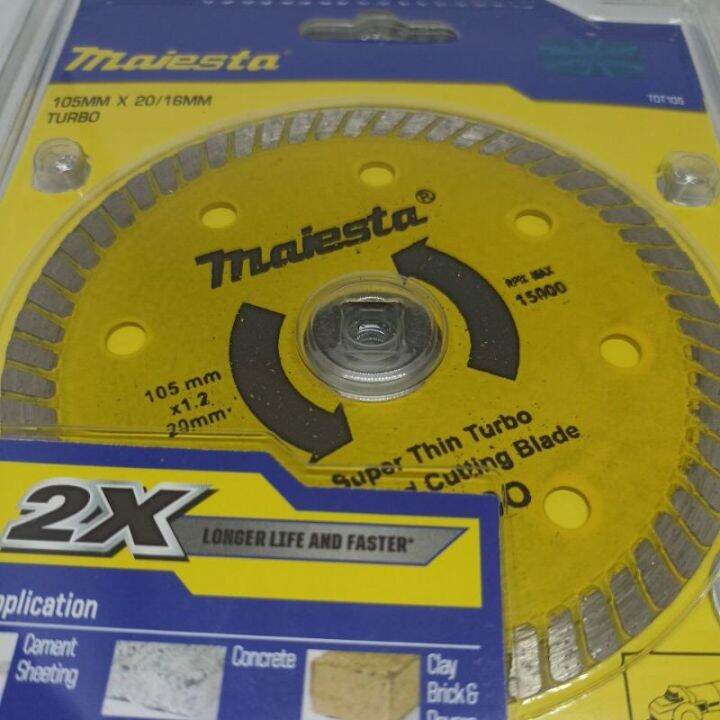 Majesta Diamond Cutting Wheel for Tiles Granite Concrete 4 inches ...