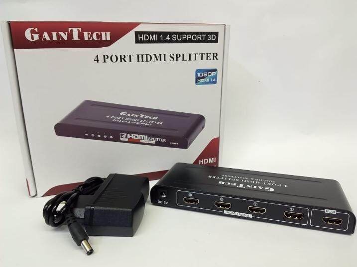 Hdmi Spliter 4 Port GainTech / Gaintech 4Port HDMI Splitter Support 3D ...