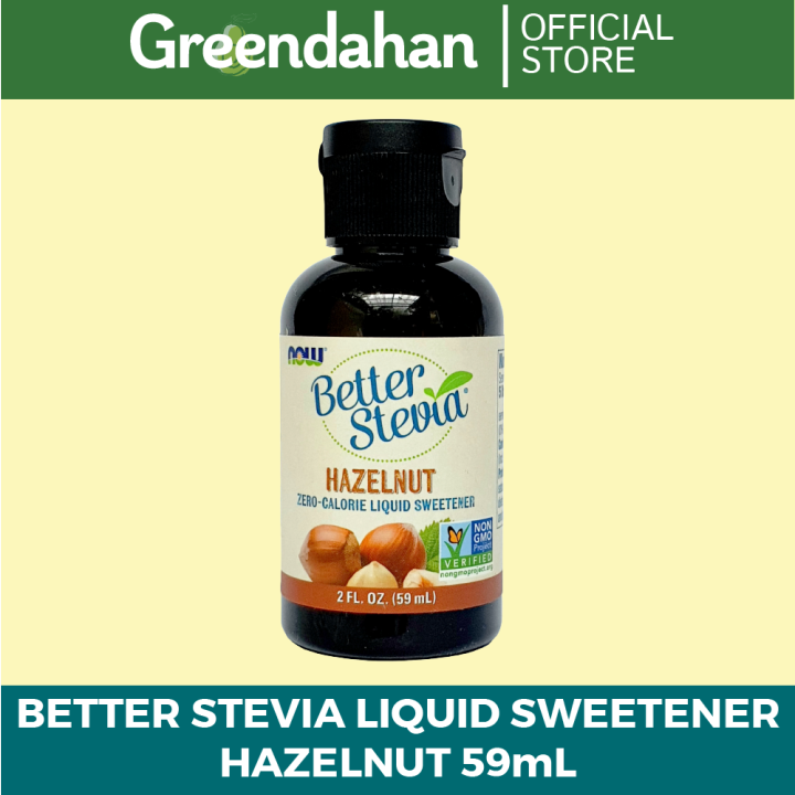 Better Stevia Liquid Sweetener Hazelnut 59ml- Keto Friendly, NO ...