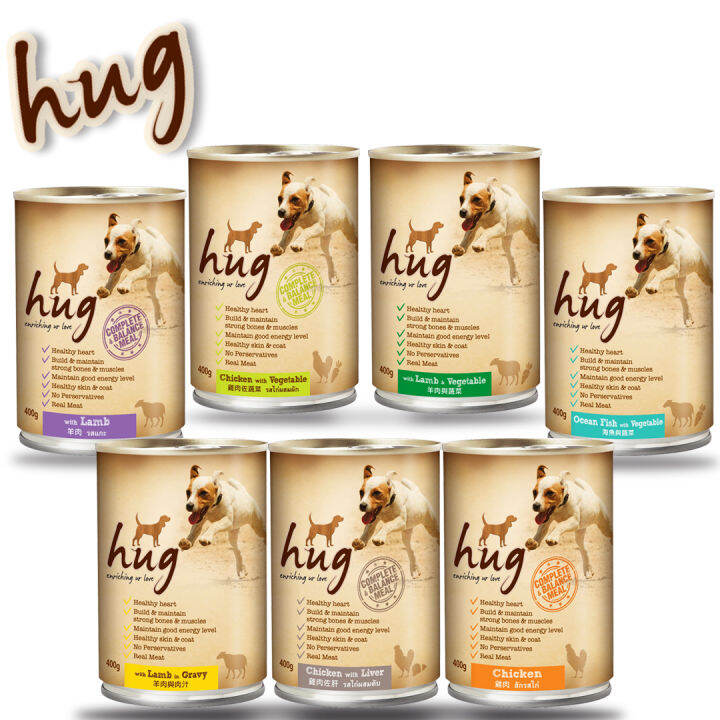 Hug Dog Canned Wet Food 400gm | Lazada