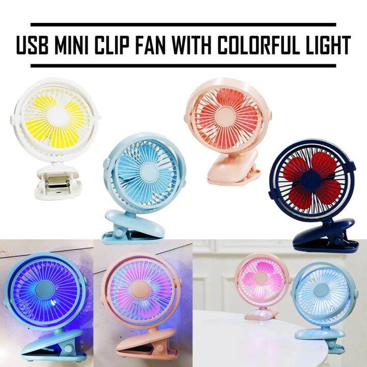 USB Clip Fan with Led light | Lazada PH