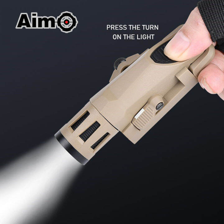 Tactical WLM01 APL M3X weapon flashlight Fit 20MM Picatiny Rail WADSN ...