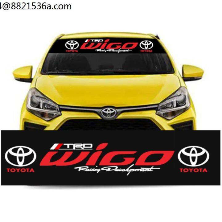 car sticker ♩ Toyota Wigo Windshield Decal StandardHolographic☁ | Lazada PH